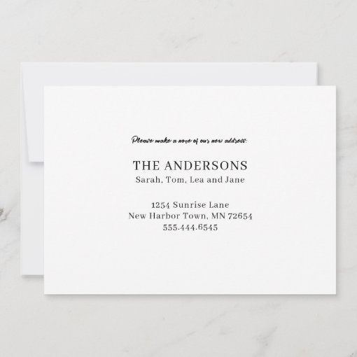 Funny Glitter Joke We've Moved New Address Moving Announcement | Zazzle