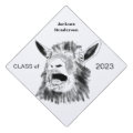Funny Goat Drawing Graduation Cap Topper | Zazzle