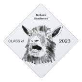 Funny Goat Drawing Graduation Cap Topper | Zazzle