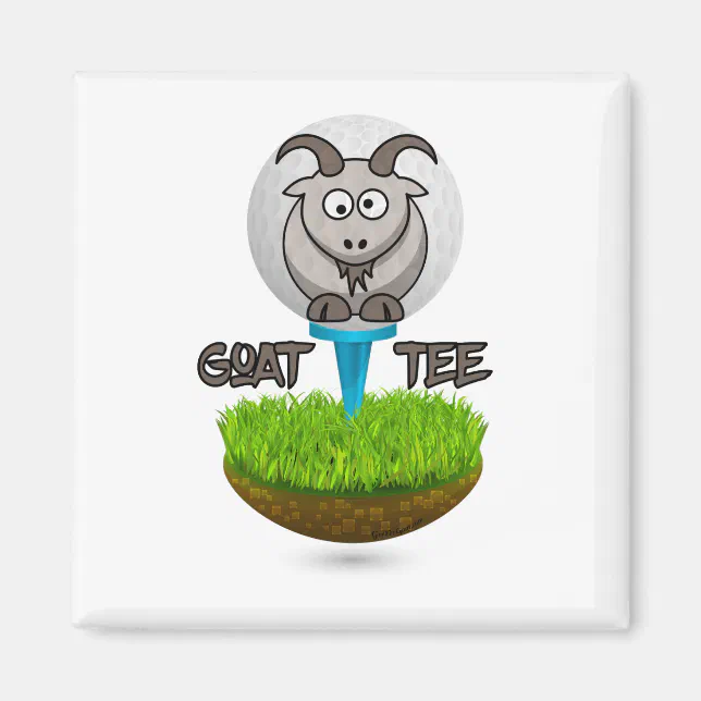 Funny Goat Golf Tee Magnet | Zazzle