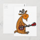 Funny Goat Playing Banjo Art Postcard | Zazzle