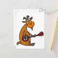 Funny Goat Playing Banjo Art Postcard | Zazzle