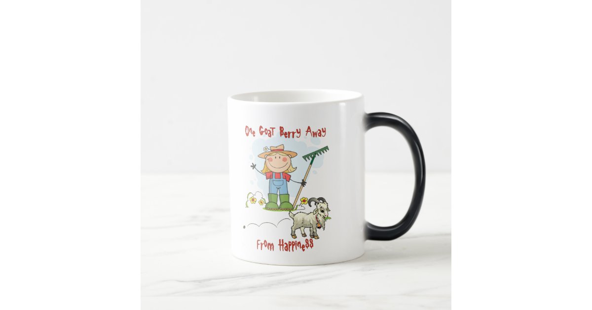 Funny Goat Poop Cartoon Color Morph Mug | Zazzle