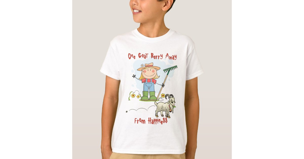 Funny Goat Poop Cartoon T-Shirt | Zazzle