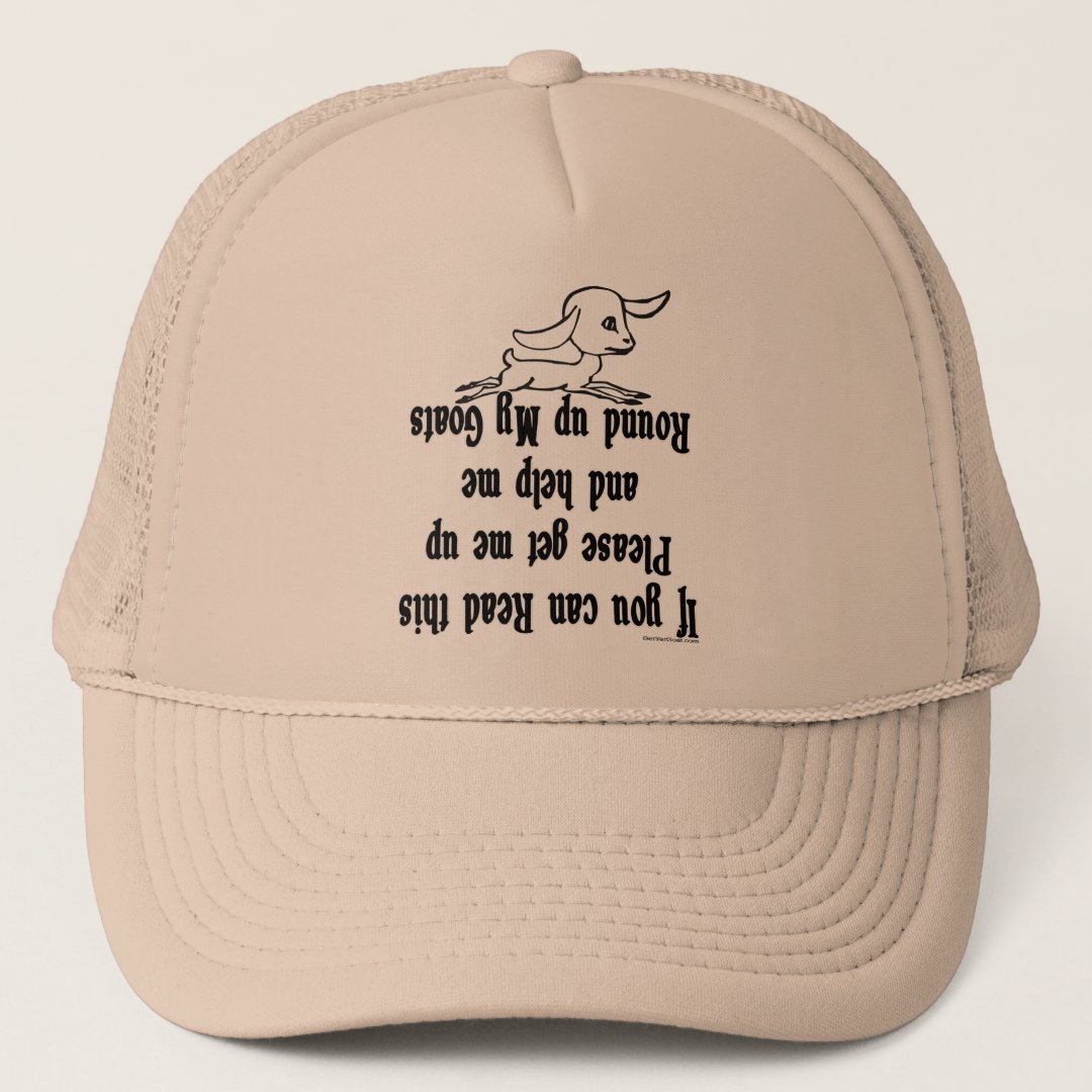 Funny Goat Sayings Trucker Hat | Zazzle
