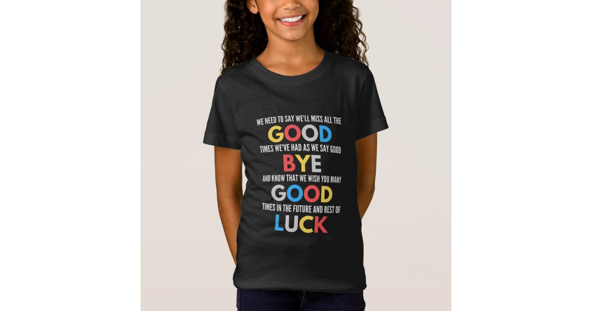 Funny Going Away Farewell T-Shirt | Zazzle