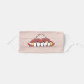 Funny Gold Teeth Adult Cloth Face Mask | Zazzle