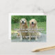 Funny Golden Retriever Reptile Dysfunction Joke Postcard | Zazzle
