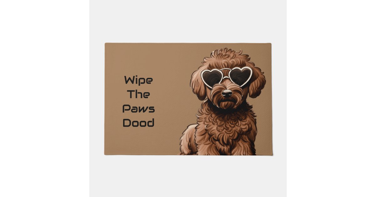 Funny Goldendoodle Doormat | Zazzle