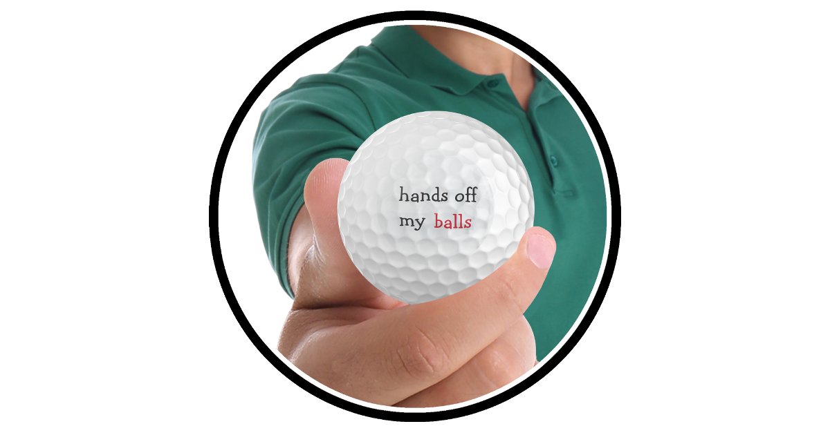 Funny Golf Ball Novelty | Zazzle