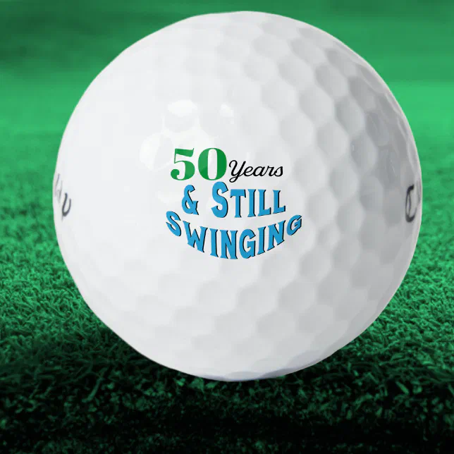 Funny Golf Balls 50th Birthday | Zazzle