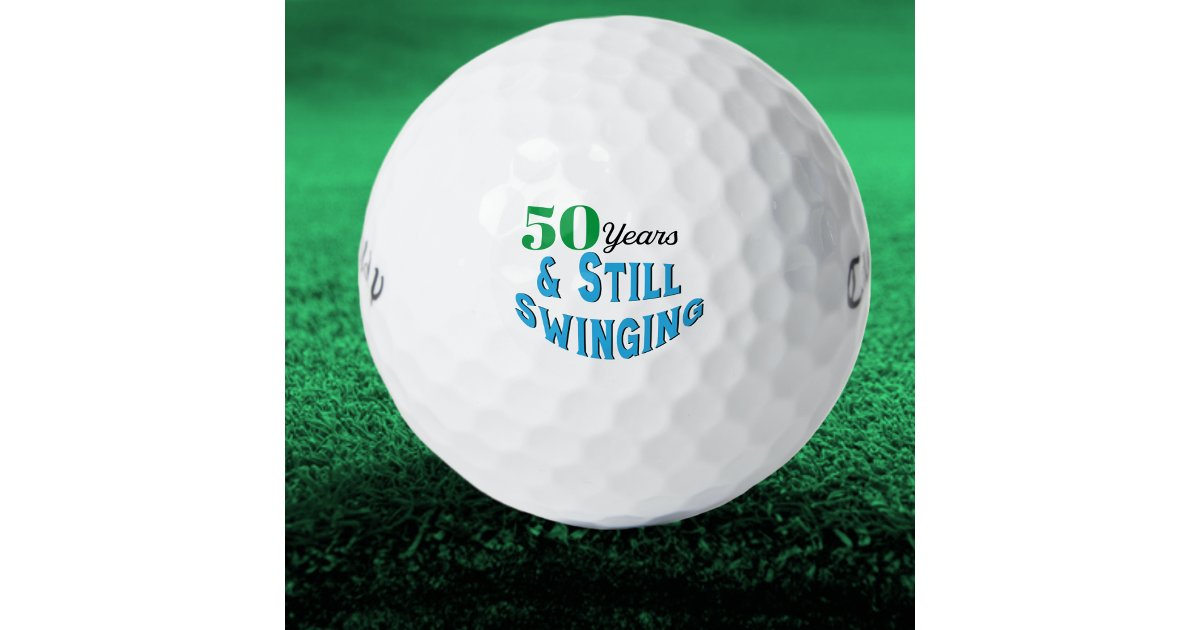 Funny Golf Balls 50th Birthday | Zazzle