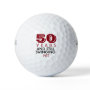 Funny Golf Balls 50th Birthday Party Monogrammed | Zazzle