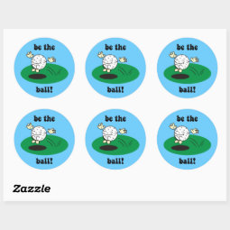 Funny golf classic round sticker | Zazzle