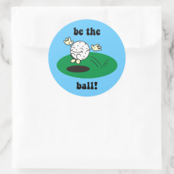 Funny golf classic round sticker | Zazzle