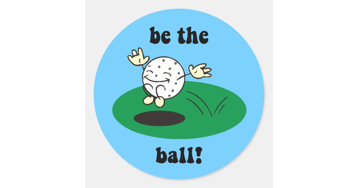 Funny golf classic round sticker | Zazzle