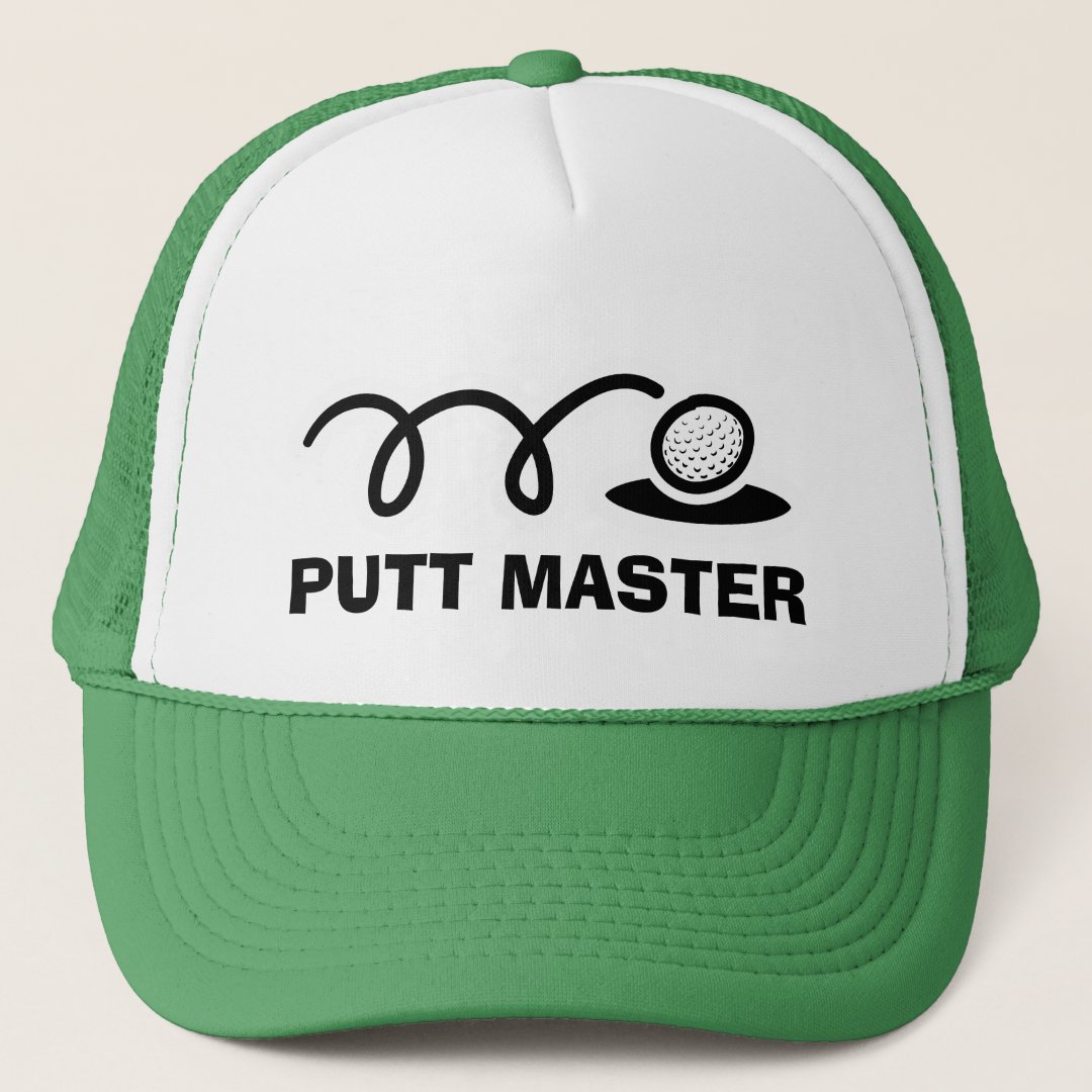 Funny golf hats | Putt Master | Zazzle