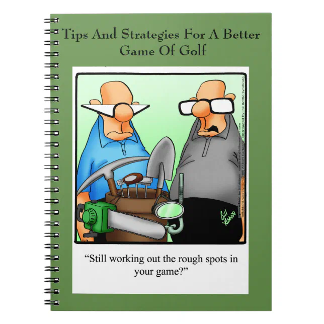 Funny Golf Humor Notebook | Zazzle