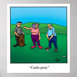 Funny Golf Cartoons Posters & Prints | Zazzle