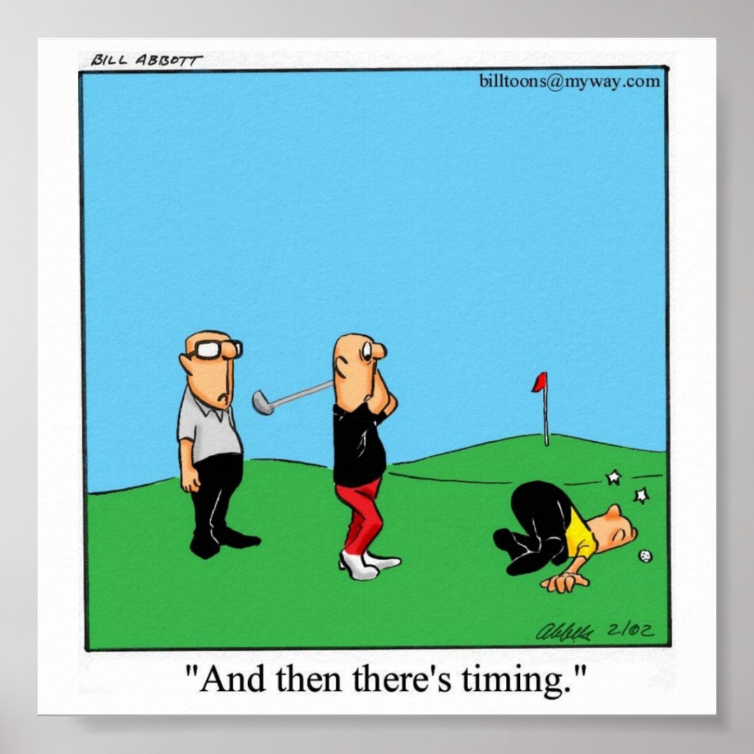 Funny Golf Humor Poster Gift | Zazzle