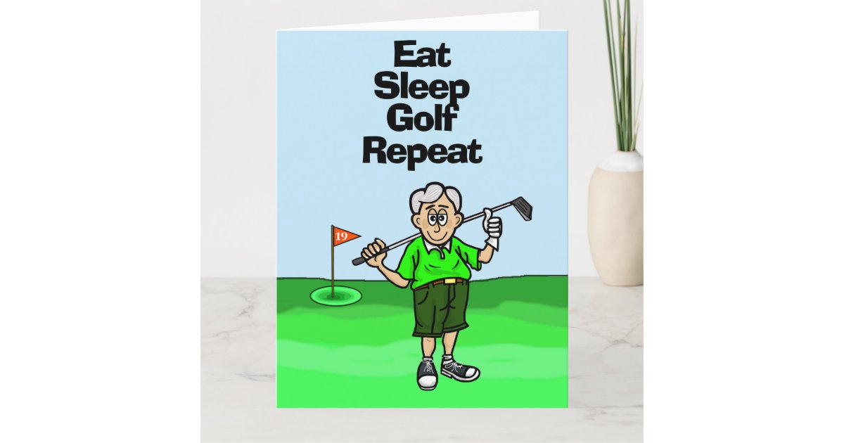 Funny Golf Retirement Card for Men | Zazzle