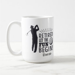 Funny Golf Retirement -Let the Fun Begin Coffee Mug | Zazzle