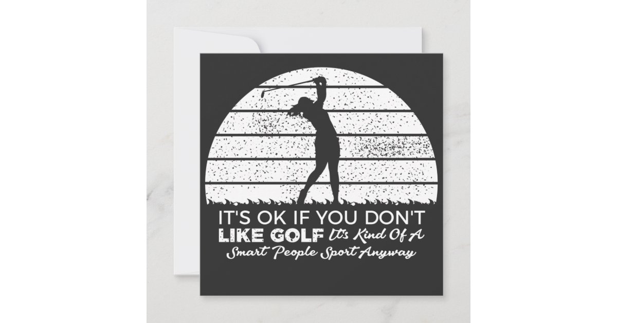 funny golf sayings golfing quote invitation | Zazzle