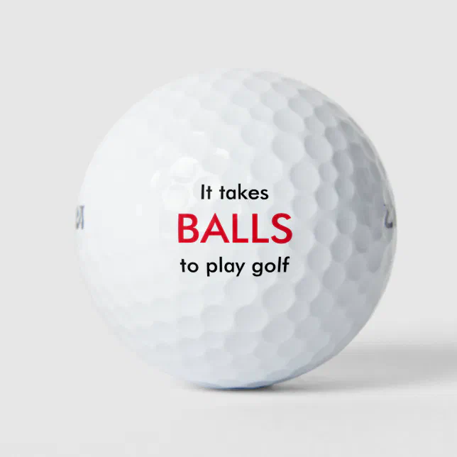 Funny Golf Theme Gift Golf Balls | Zazzle