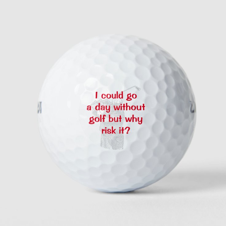 Funny Golf Theme Golf Balls | Zazzle