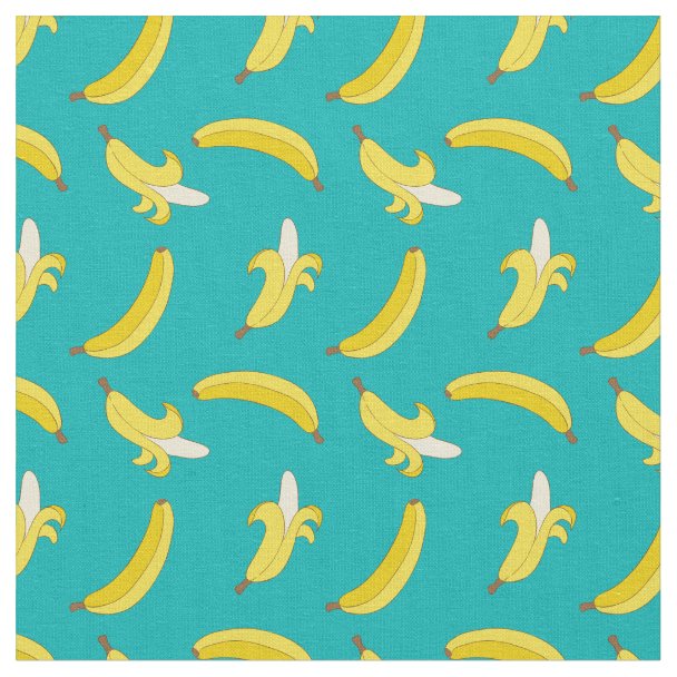 Banana pattern fabric | Zazzle.com