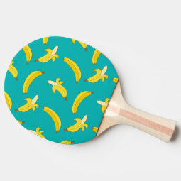 Funny Gone Bananas illustrated pattern Ping-Pong Paddle | Zazzle