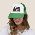 Funny GONE SQUATCHIN Hat for Bigfoot Believers | Zazzle