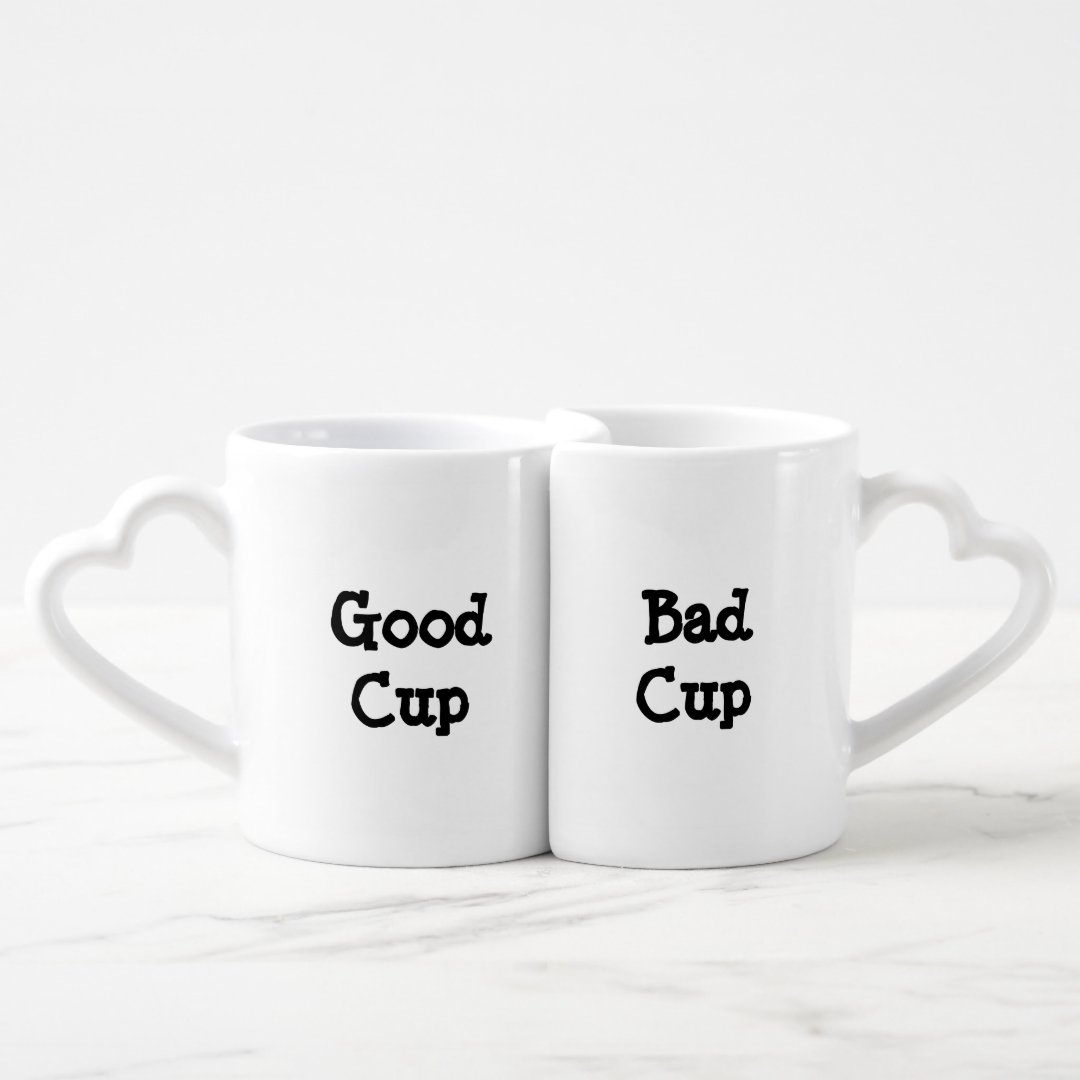 Funny Good Cup Bad Cup Good Cop Bad Cop | Zazzle
