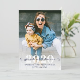 Funny Good Riddance Photo Happy New Year Holiday Card | Zazzle