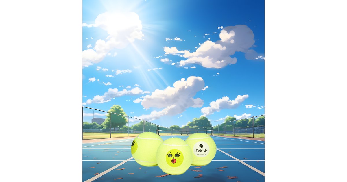 Funny Goofy Face Tennis Balls | Zazzle