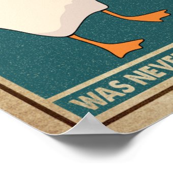 Funny Goose Poster | Zazzle