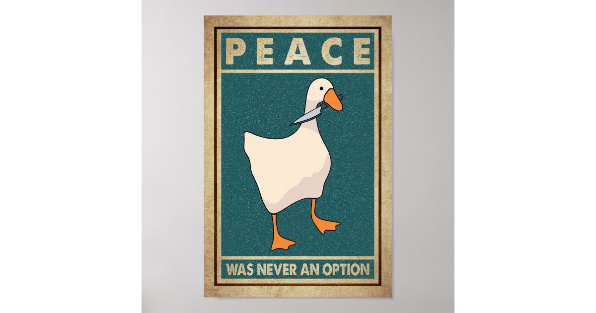 Funny Goose Poster | Zazzle