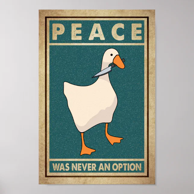 Funny Goose Poster | Zazzle
