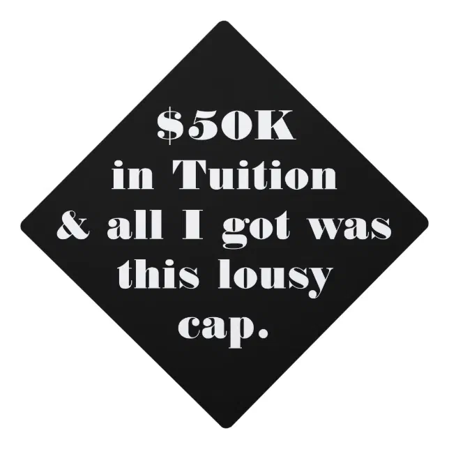 Funny Grad Cap - Customize With Any Message | Zazzle