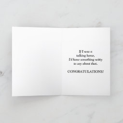 Funny Graduate Graduation Congratulations Horse Card | Zazzle