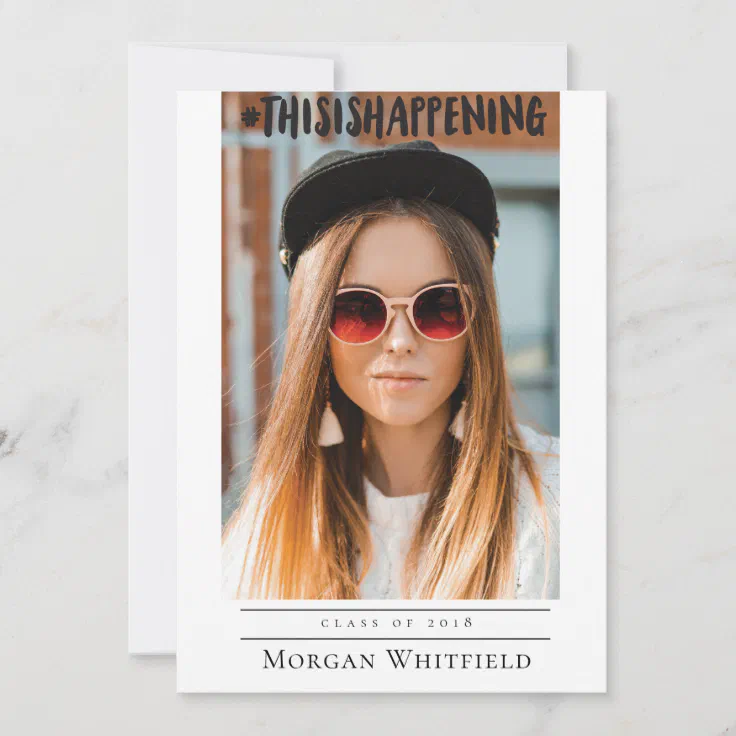 Funny Graduation Announcement Photo Card | Zazzle