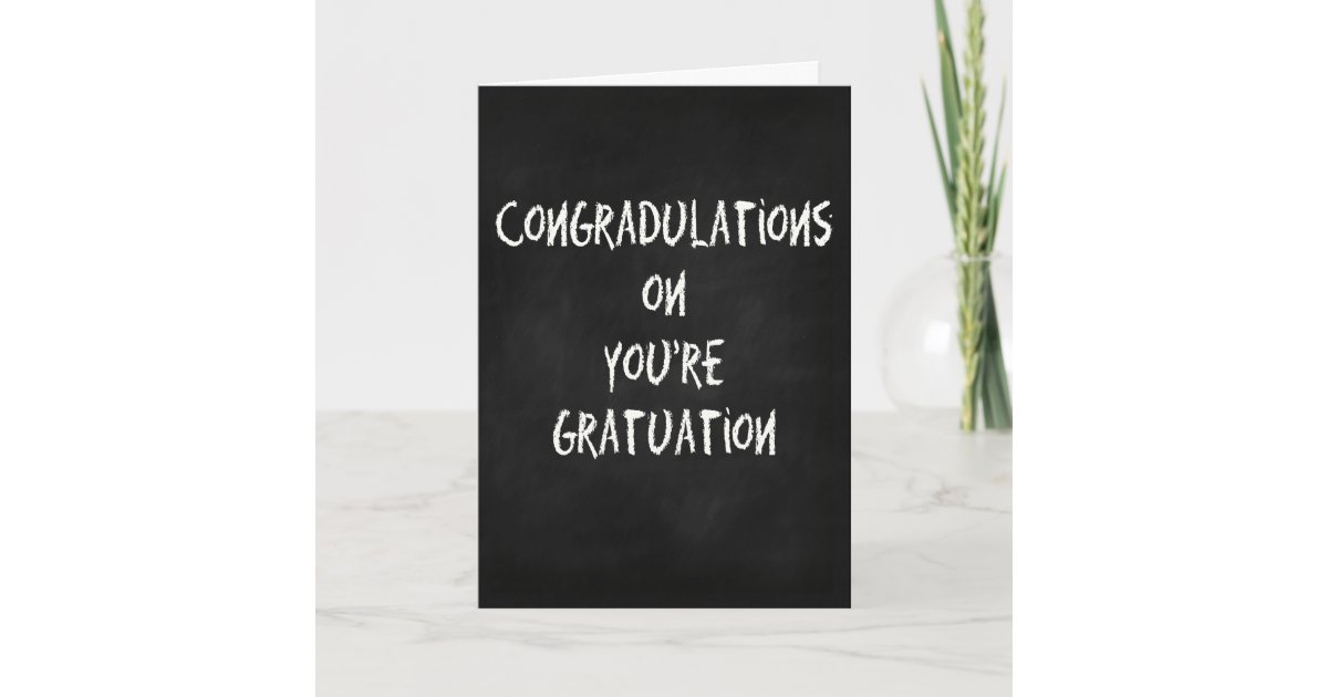 Funny graduation card - congratulations | Zazzle