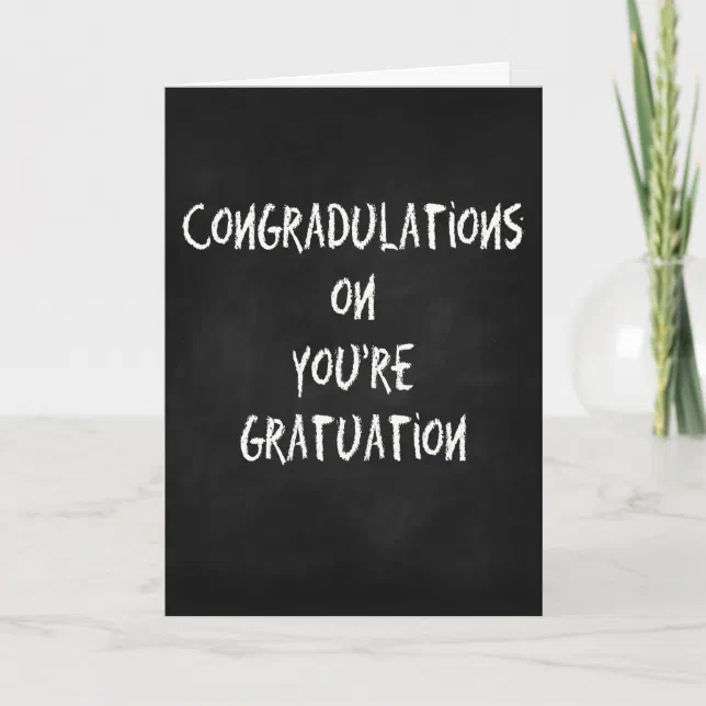 Funny graduation card - congratulations | Zazzle