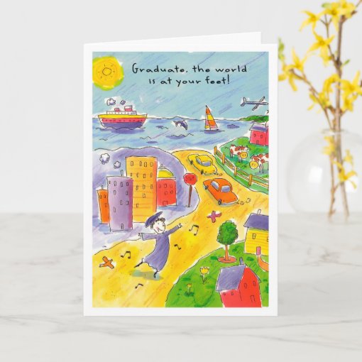 Funny Graduation Card, Size: Standard (5" x 7") Card | Zazzle
