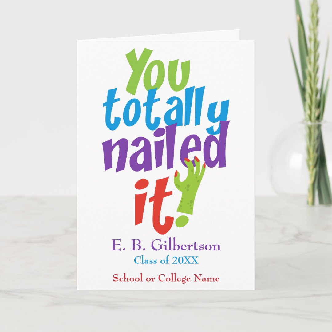 Funny Graduation Congratulations Card | Zazzle