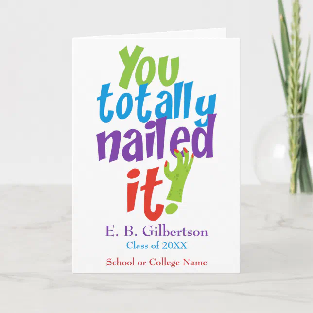 Funny Graduation Congratulations Card | Zazzle
