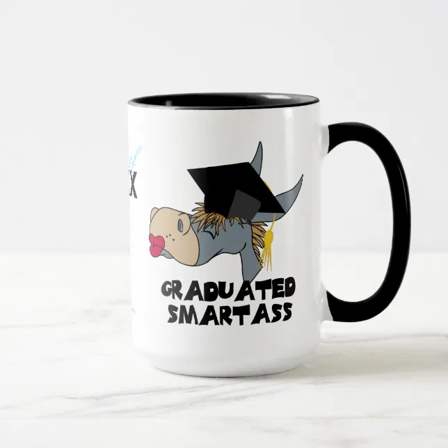 Funny Graduation Donkey Wearing Graduate Cap Mug | Zazzle