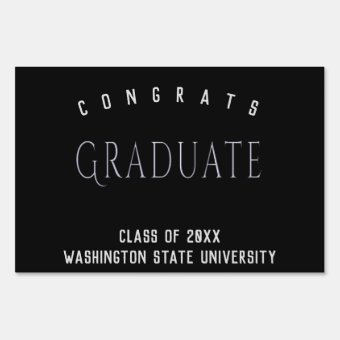 Funny Graduation Photo Congratulations Class Year Sign | Zazzle