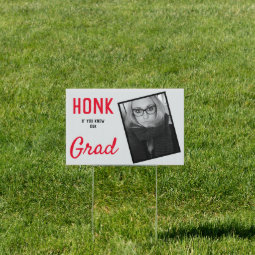 Funny Graduation Photo Congratulations Class Year Sign | Zazzle