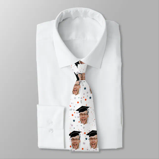 Funny Graduation Photo Neck Tie | Zazzle